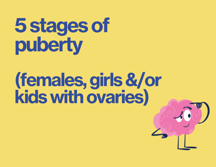 The 5 stages of puberty in girls